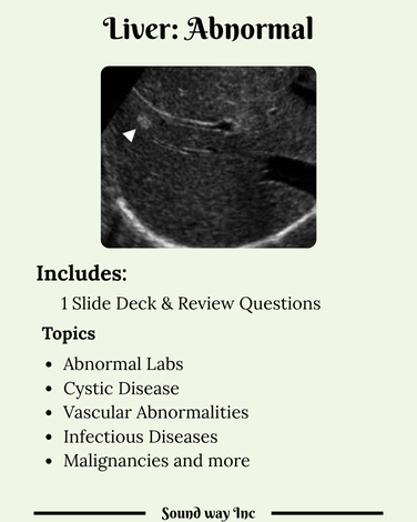 Chapter 3 : Liver: Abnormal – Sound Way Sonography